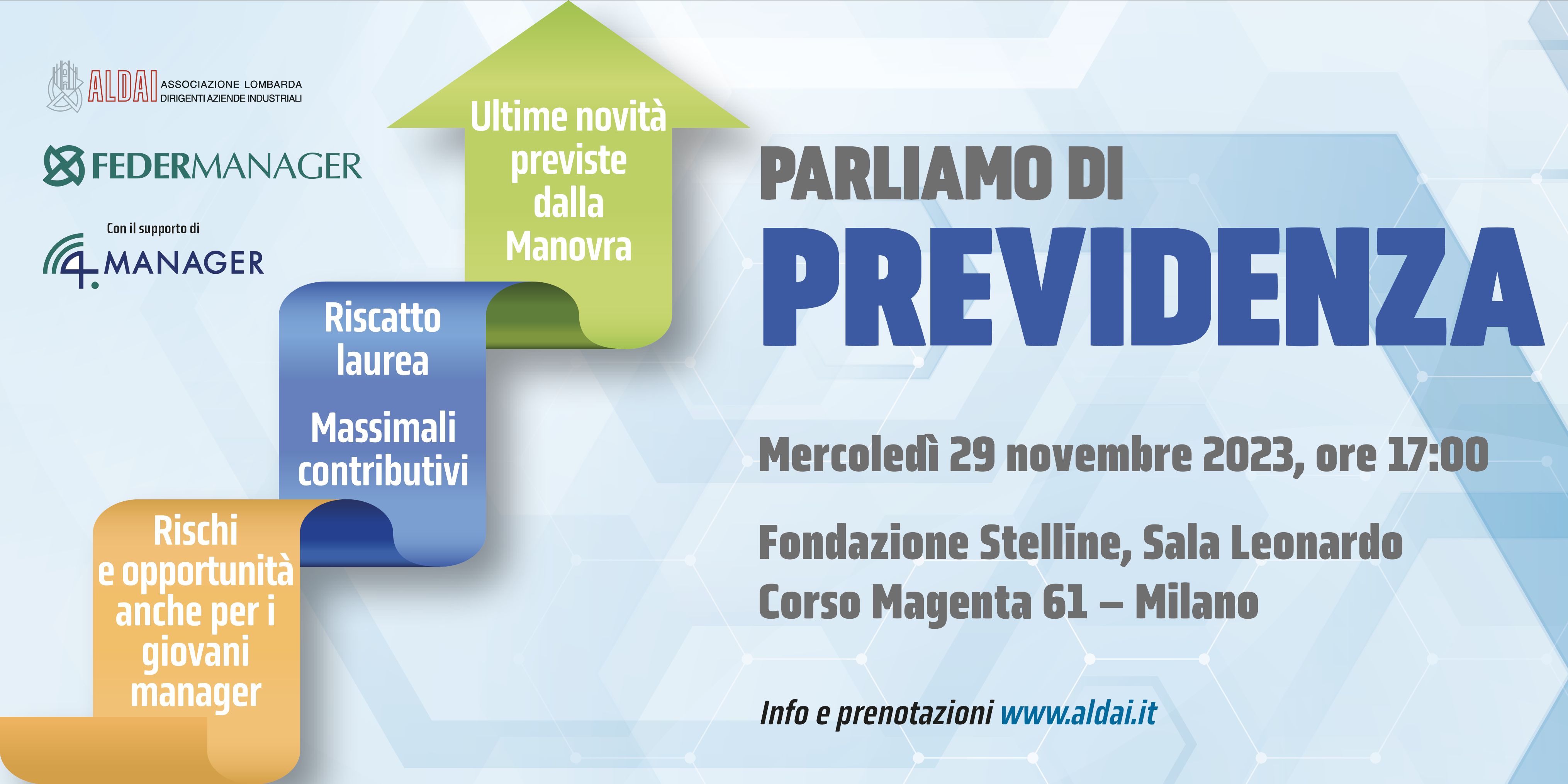 Parliamo di Previdenza: evento sulle ultime novità previdenziali ...