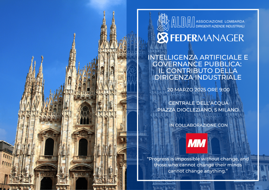 Intelligenza Artificiale e Governance Pubblica: Il Contributo della Dirigenza Industriale ...